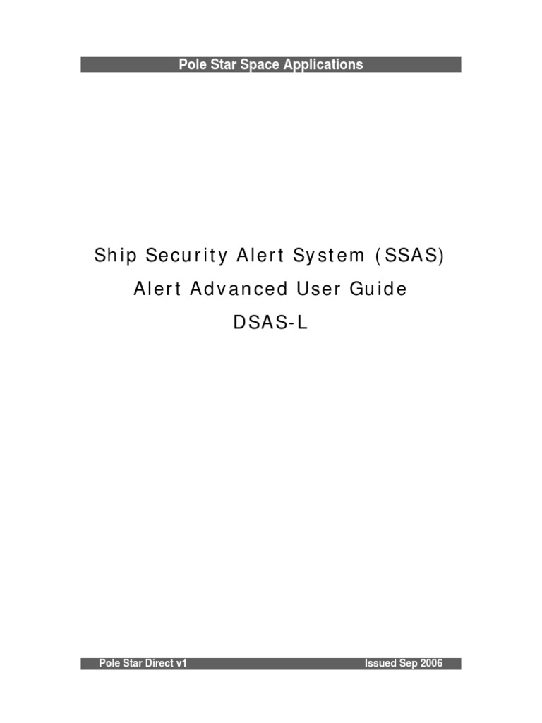 SSAS Alert Advanced User Guide | PDF | Menu (Computing) | Password