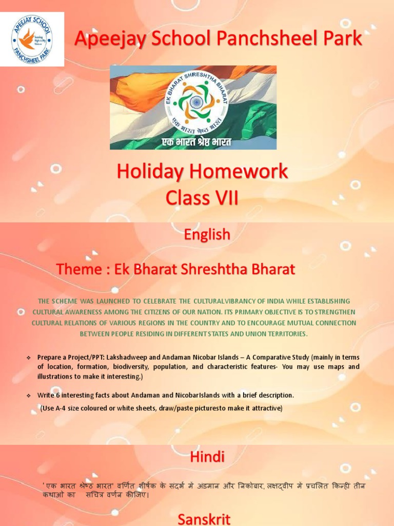 Class 7 Holiday Homework (2023-2024) | PDF | Rational Number | Numbers