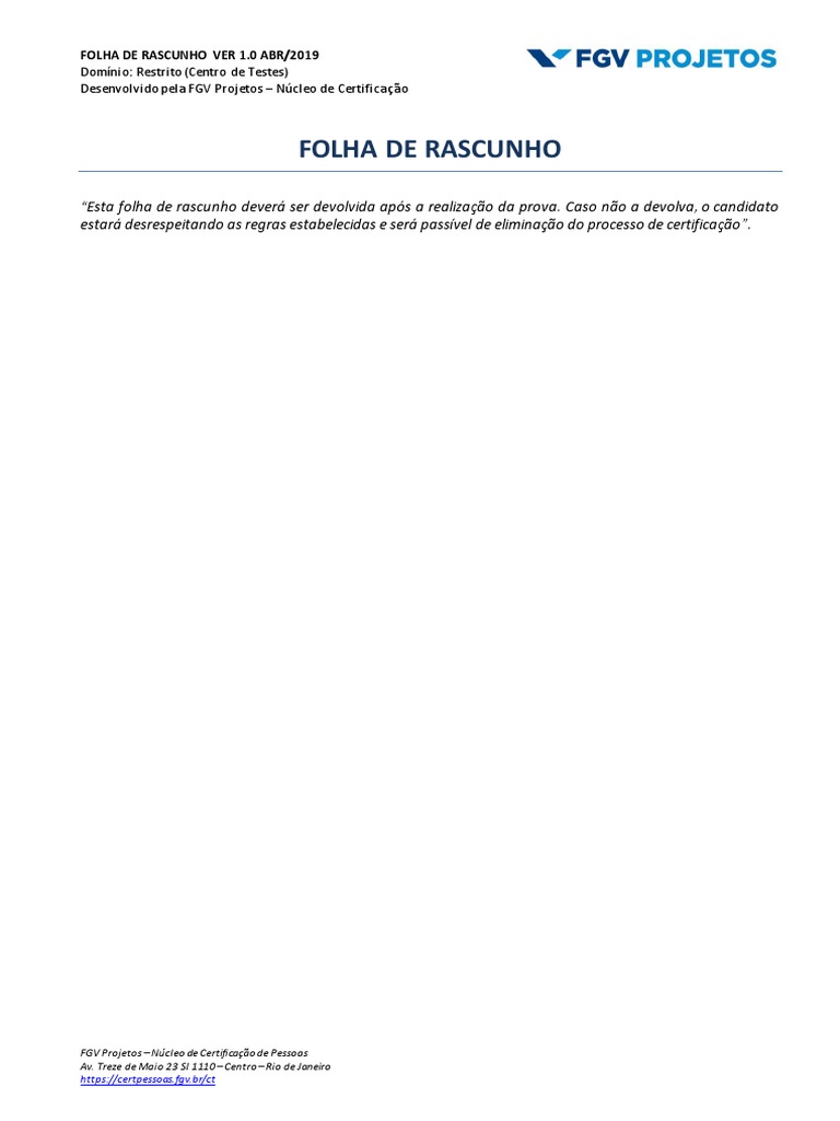 NCP03052019 - Folha de Rascunho | PDF