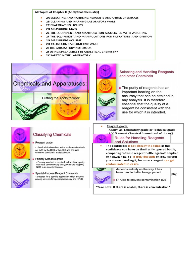 Chapter 2 Chem Reviewer | PDF | Acid | Analytical Chemistry