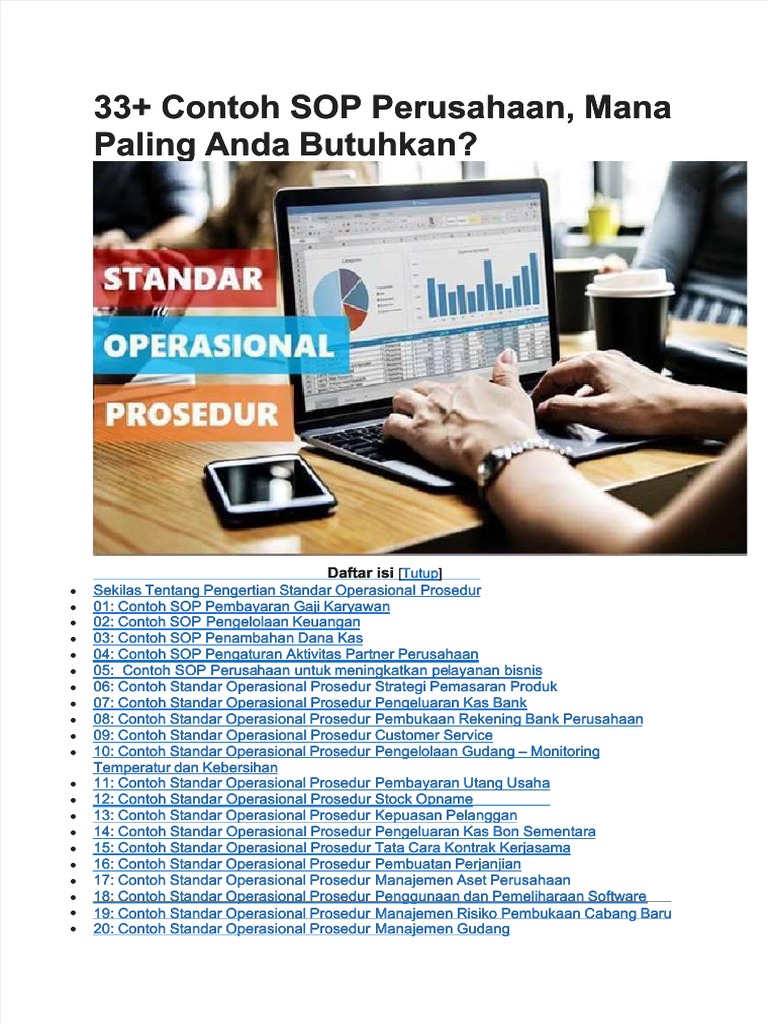 pdf-33-contoh-sop-perusahaan-mana-paling-anda-butuhkan-daftar-isi_compress | PDF