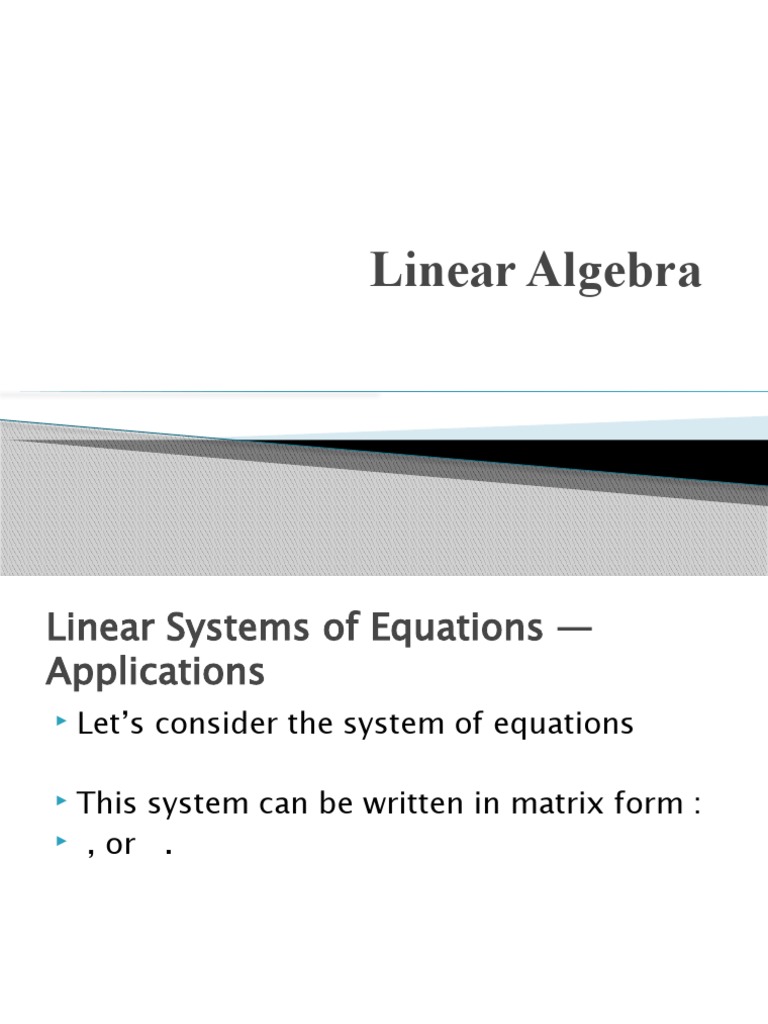 Linear Algebra-Week-2 | PDF | Matrix (Mathematics) | Mathematical Objects
