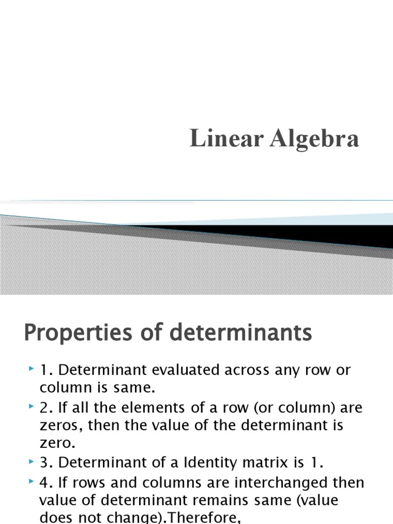 Linear Algebra-Week-2 | PDF