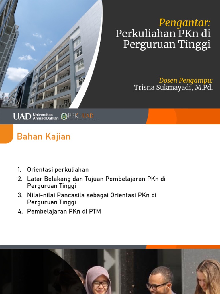 1 Orientasi Kuliah PKN Di PT | PDF | Ilmu Sosial