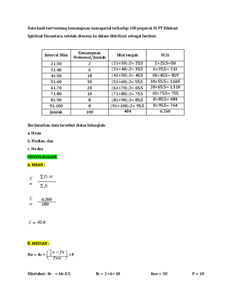 UTS Statistik | PDF | Metode & Bahan Ajar
