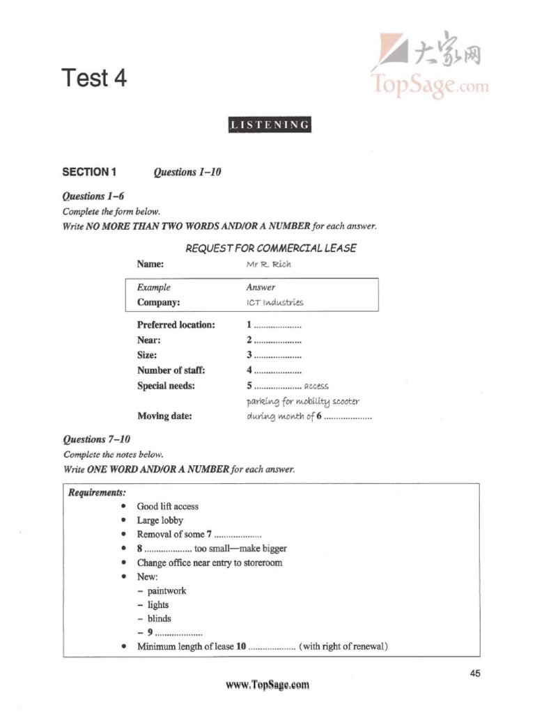 Ielts Simulation Tests 4-6 | PDF