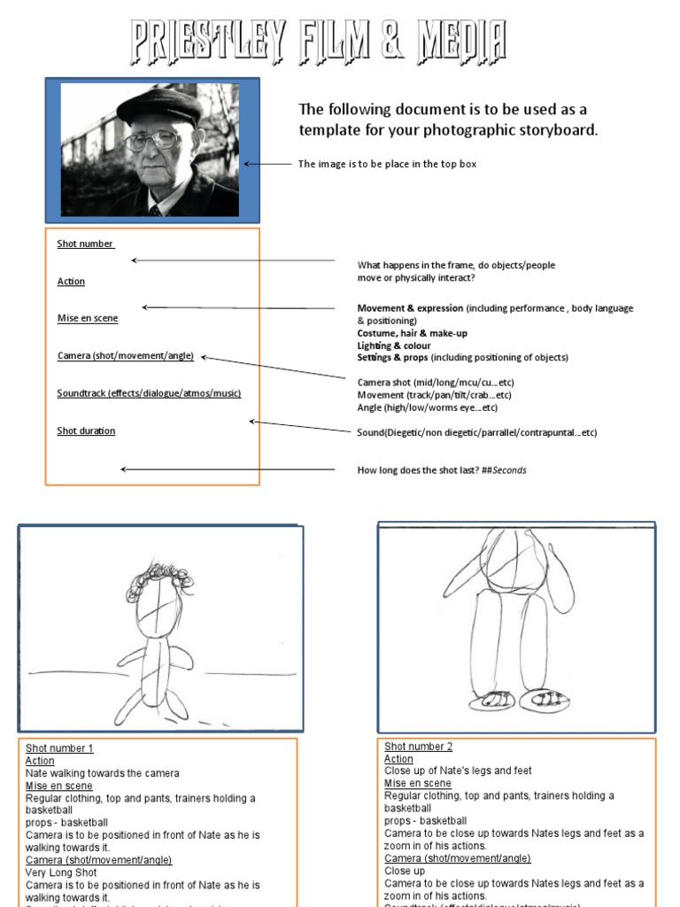 High Hoops Film Storyboard Template | PDF