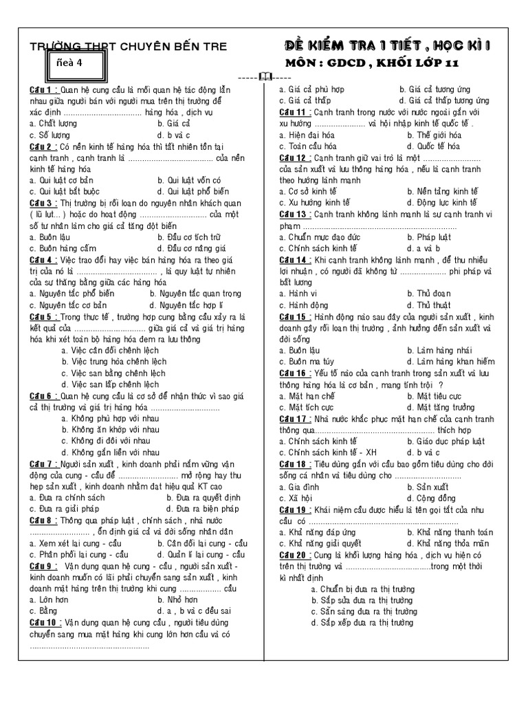 KT 1T de 4 Lop 11 | PDF