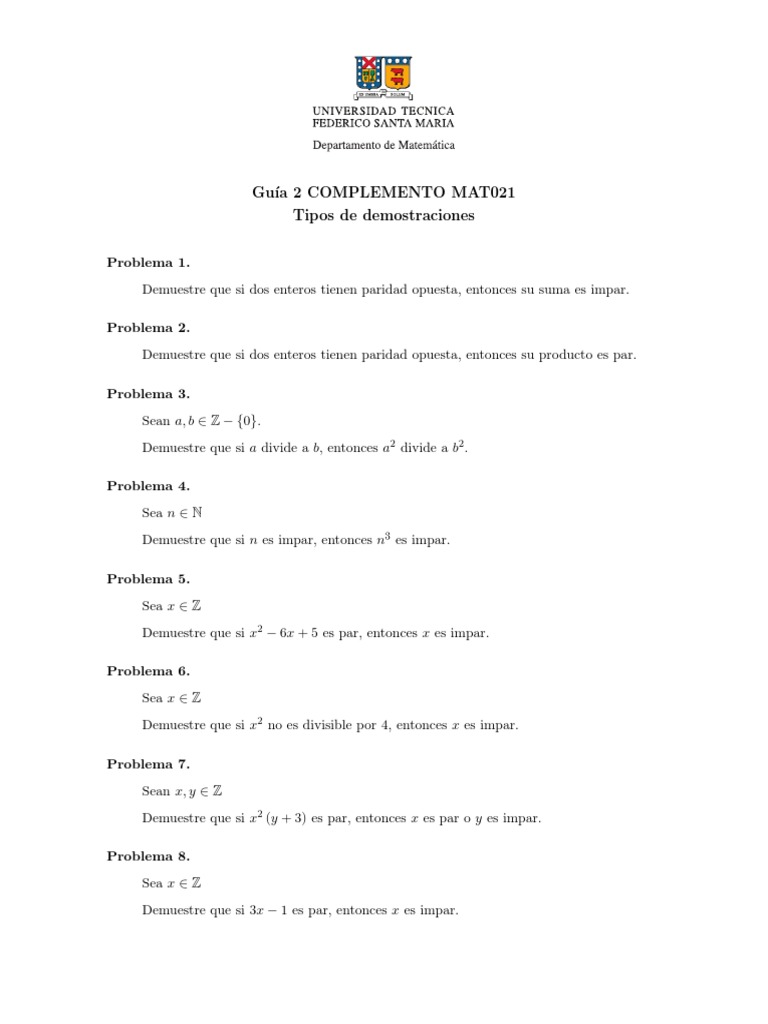 G2 Complemento | PDF | Matemáticas | Lógica