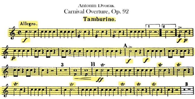 Tamborim Dvorack Carnival Overture | PDF