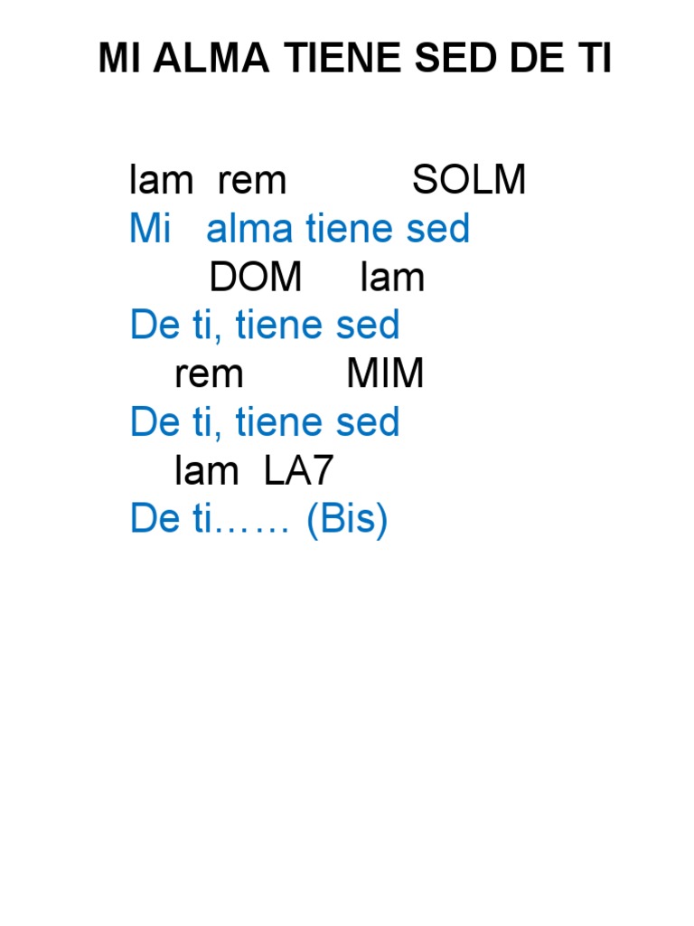 Mi Alma Tiene Sed | PDF