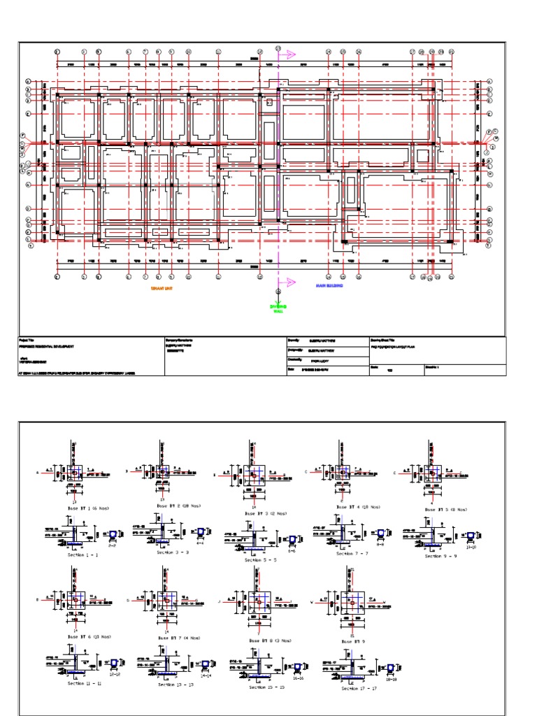 Structural Working Drawings Revisión 1 | PDF