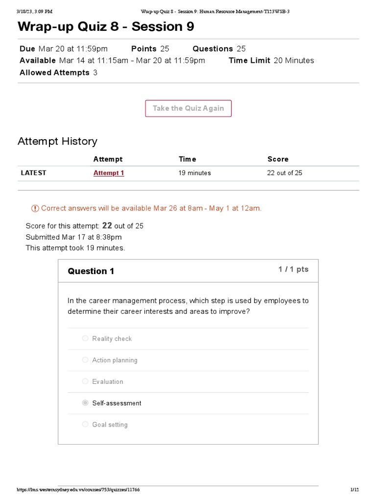 Wrap Up Quiz 8 Session 9 Human Resource Management T123wsb 3