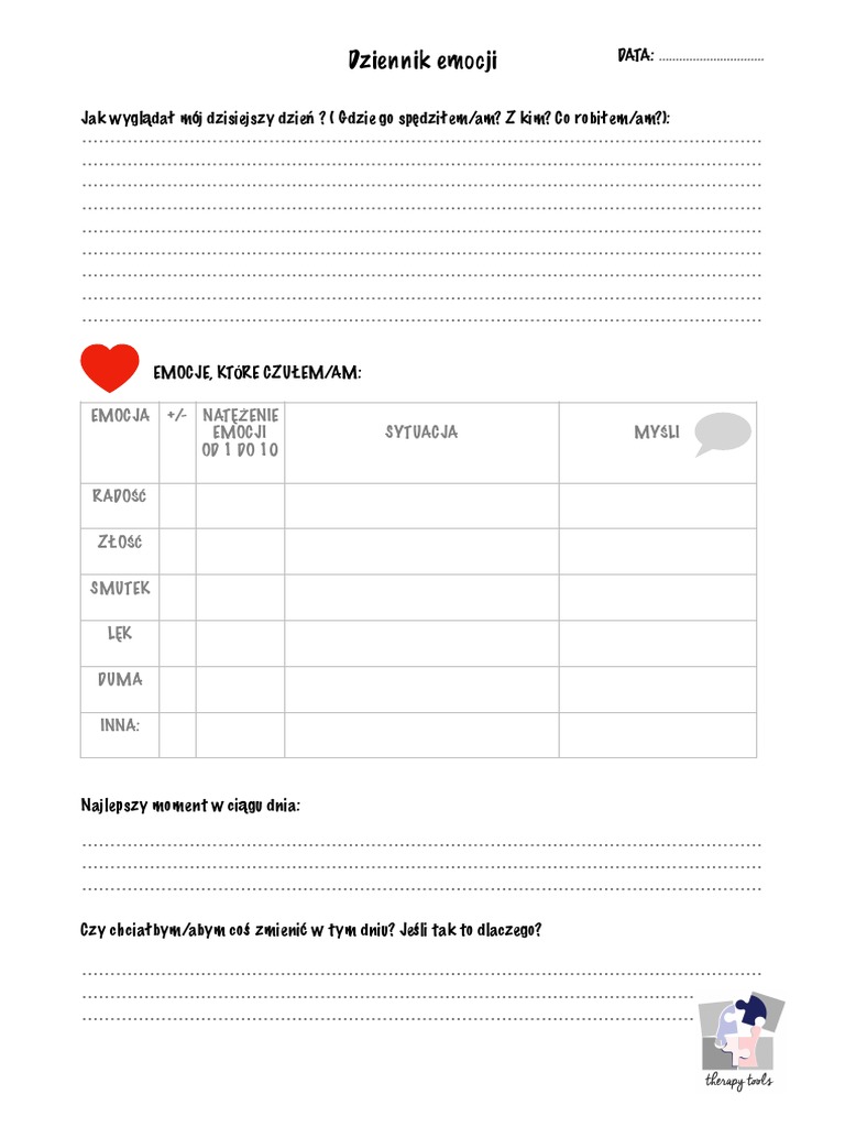 Dziennik Emocji | PDF