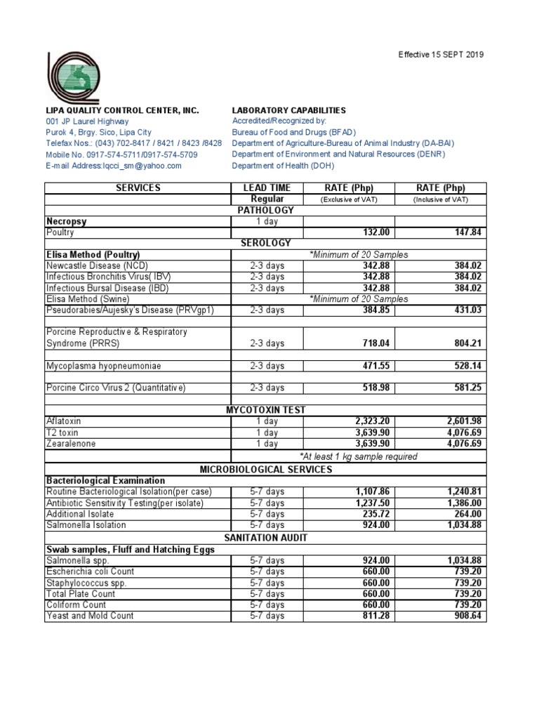 Pricelist 2019 | PDF | Vitamin | Chromium