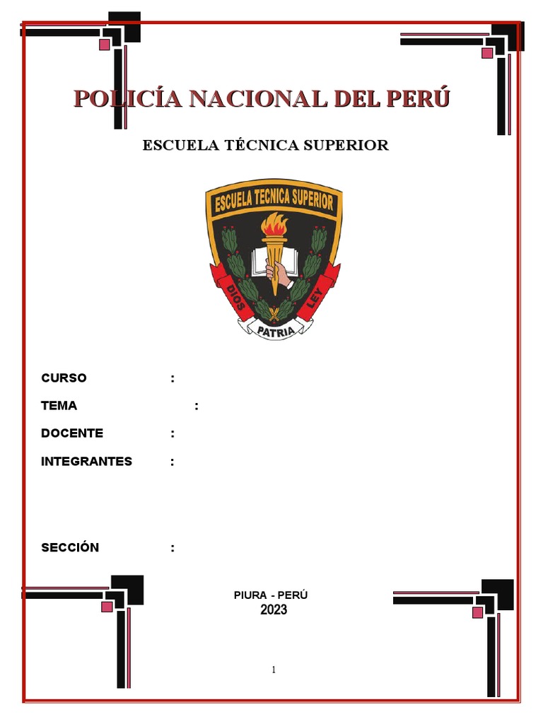 Caratulas PNP | PDF