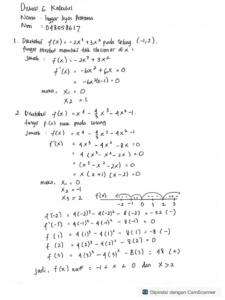 Diskusi 6 Kalkulus | PDF