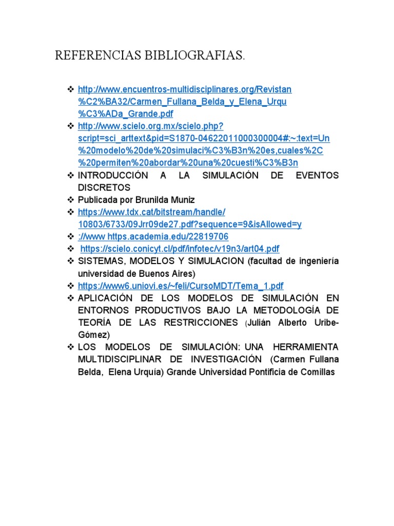 Referencias Bibliograficas | PDF
