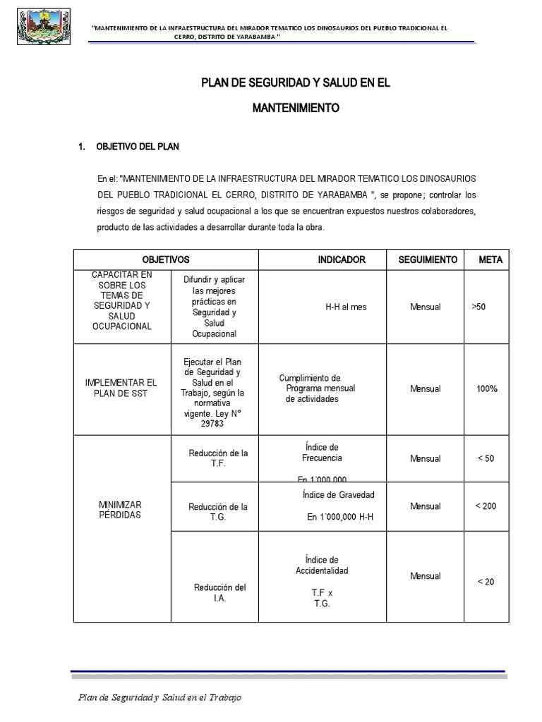 4.2 Plan de Seguridad y Salud en Obra, Plaza | PDF | Riesgo | La seguridad