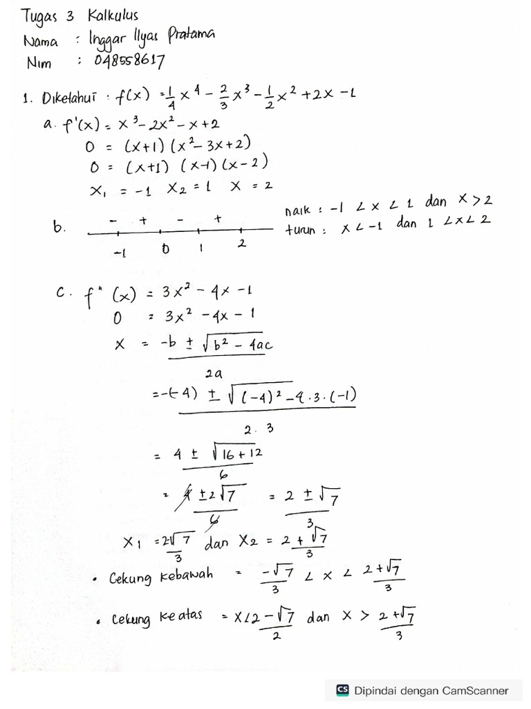 Tugas 3 kalkulus | PDF