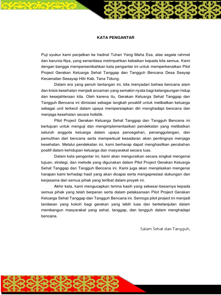 Laporan Pilot Project Keluarga Sehat | PDF | Kesehatan Holistik