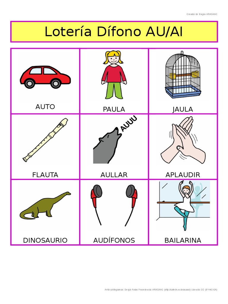 Palabras con AU y AI para niños | PDF
