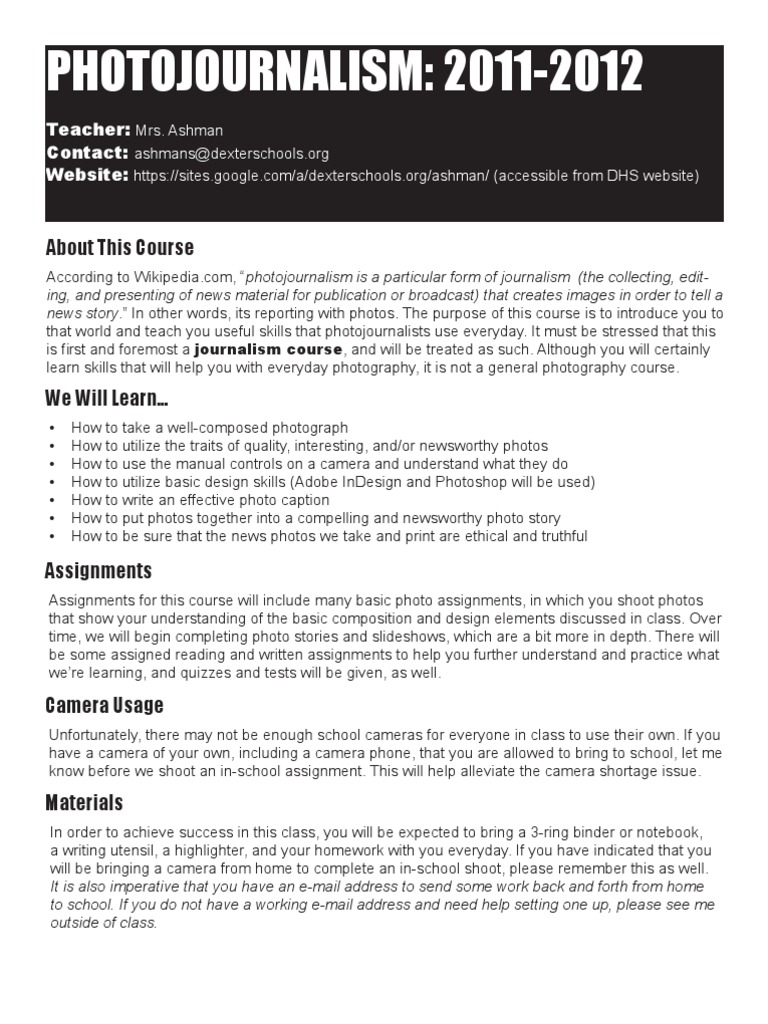 Photo Syllabus | PDF | Photograph | Communication