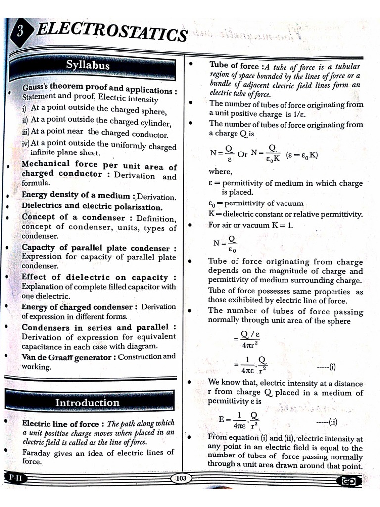 Electrostatics 12 - TH | PDF