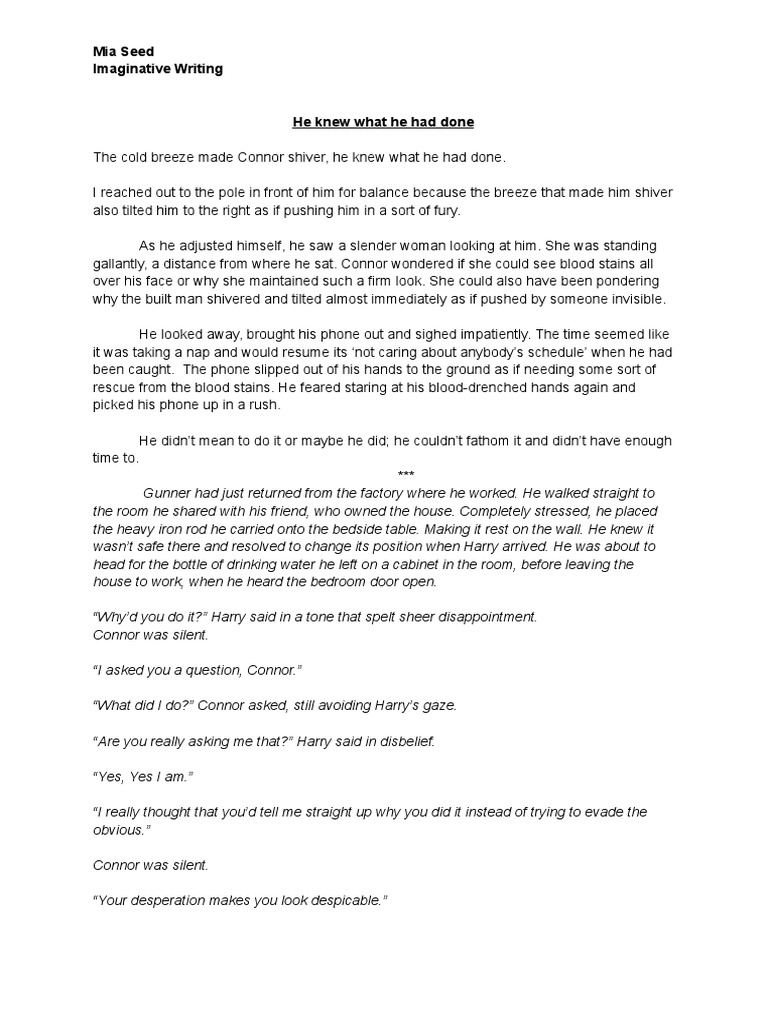 Mia Seed - Imaginative Writing | PDF