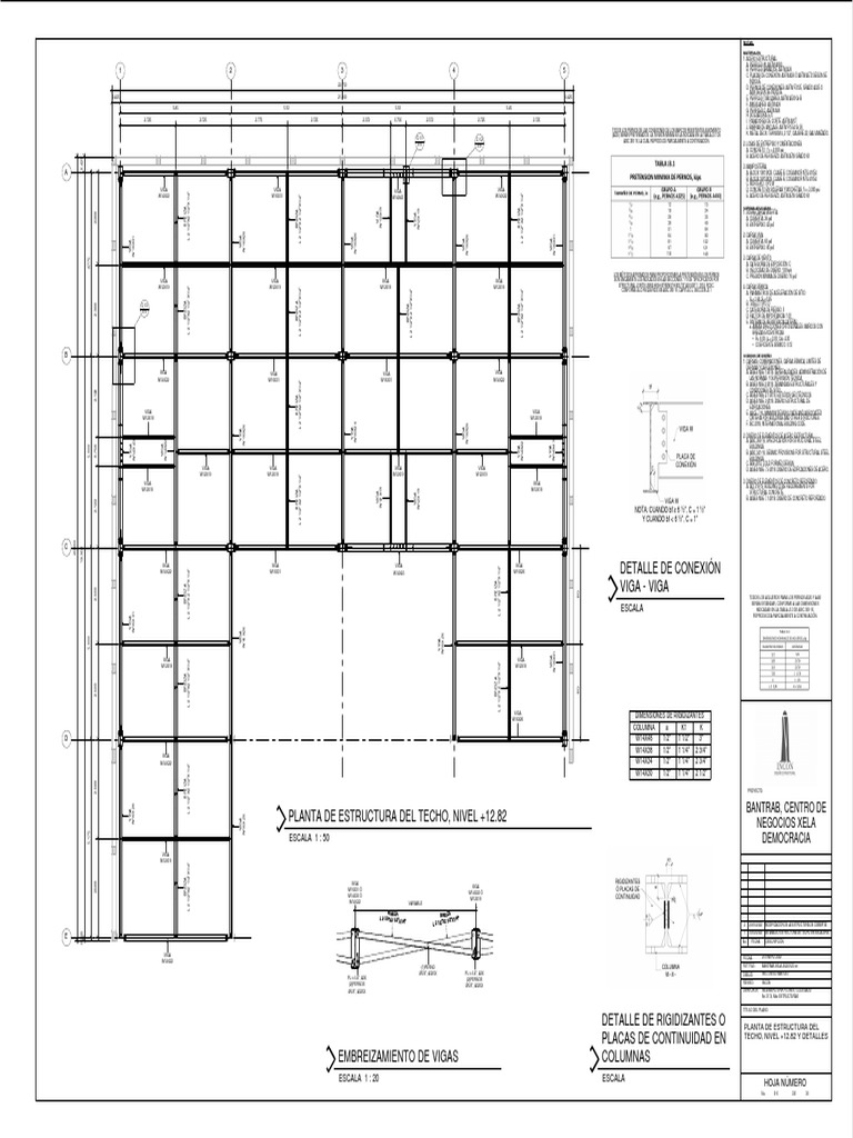BANTRAB XELA 20220123 - Plano - E-6 - PLANTA DE ESTRUCTURA DEL TECHO ...