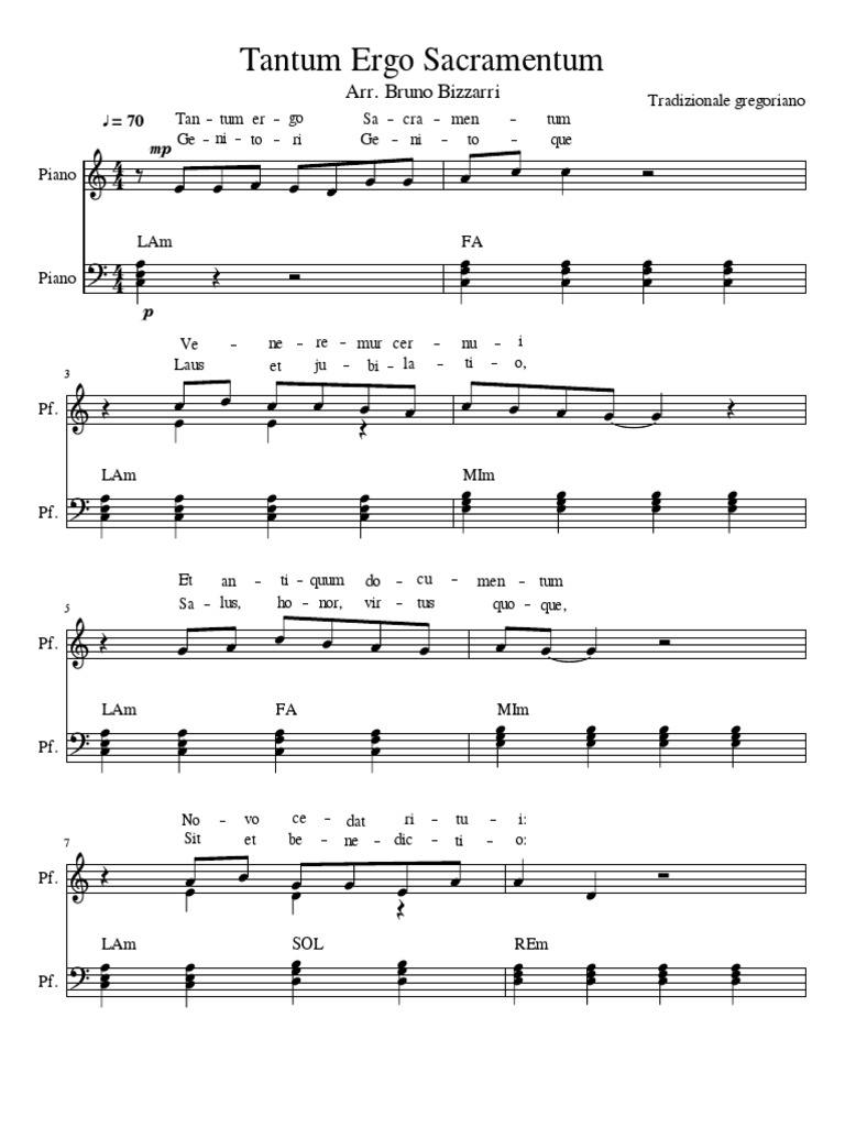 Tantum Ergo Sacramentum | PDF
