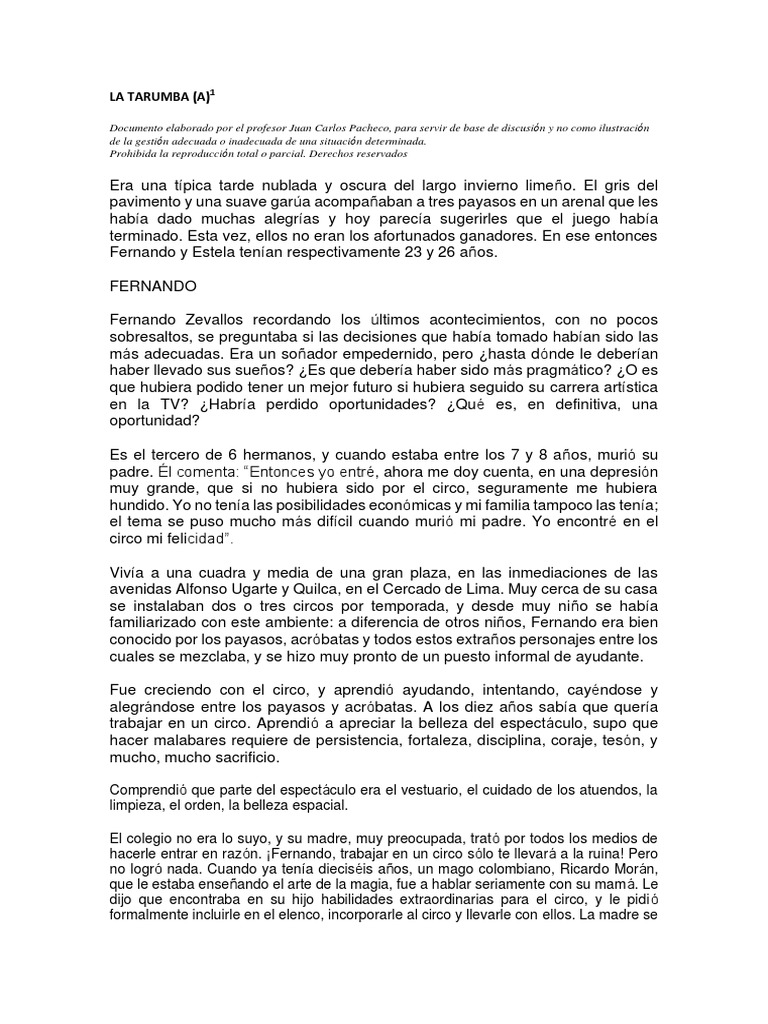 La Tarumba: Orígenes del Circo Teatral | PDF | Circo | Teatro