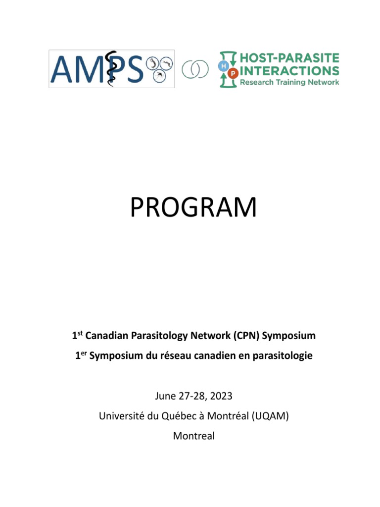 CPN 2023 Symposium - Complete Program | PDF | T Helper Cell | T Cell