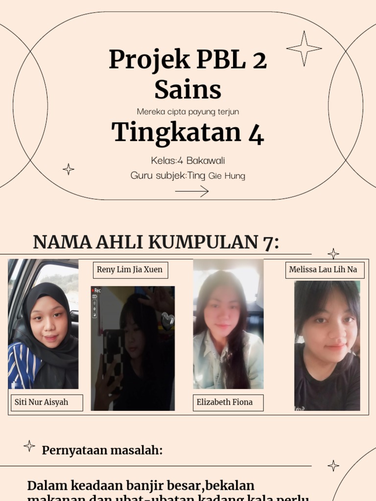 Projek PBL 2 Sains (Mereka Cipta Payung Terjun) | PDF