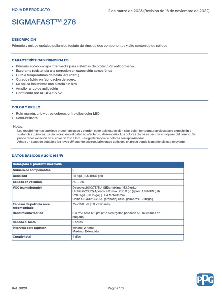 155 Eco Sigmafast 278 | PDF | Color | Acero