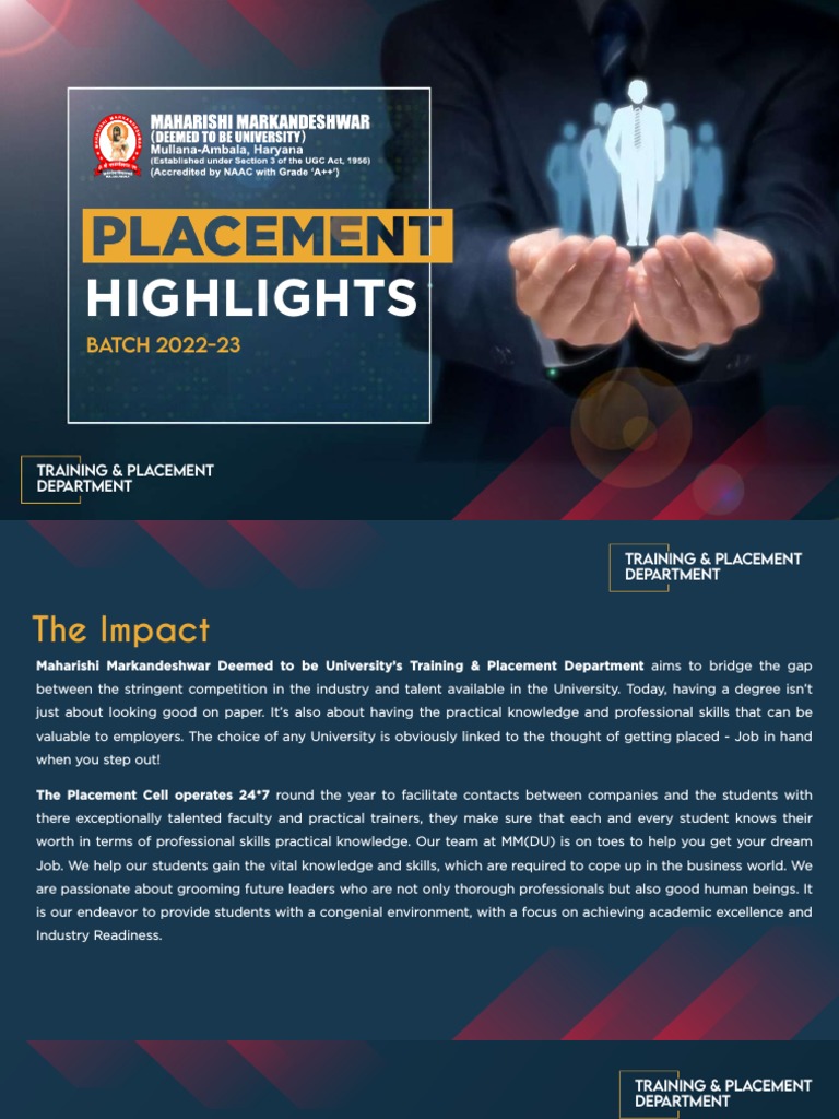 Placement PPT 2022-23 Genral | PDF