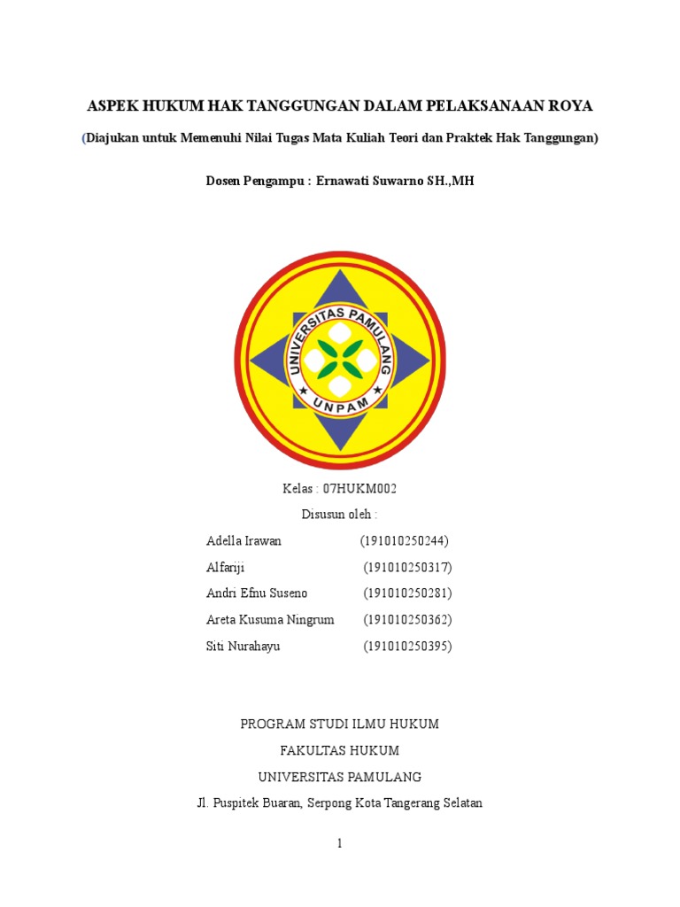 Fix Ayu Hukum Dan Hak Tanggungan | PDF