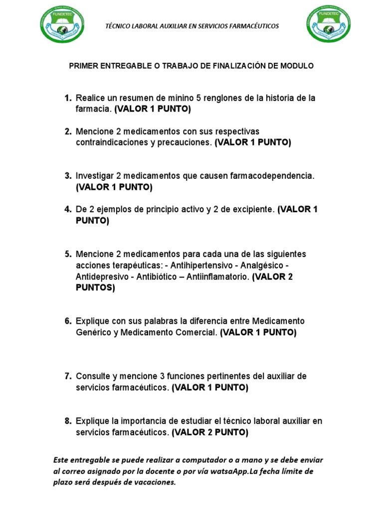 Primer Entregable o Trabajo Evaluatio | PDF