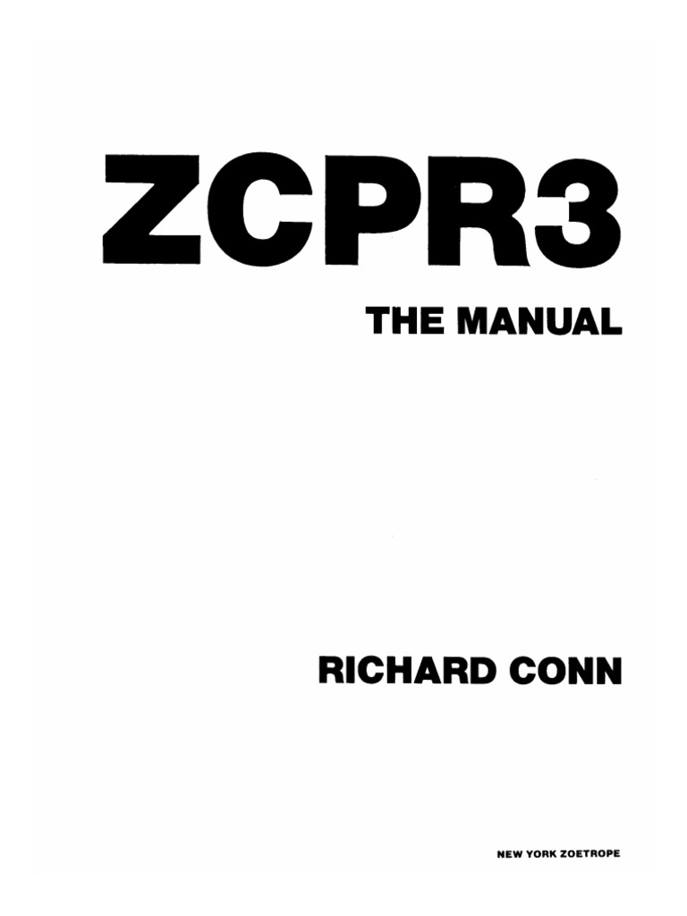 ZCPR3 The Manual (Richard Conn - OCR) | PDF | Computer File | Command ... ZCPR3 The Manual (Richard Conn - OCR) | PDF | Computer File | Command ...