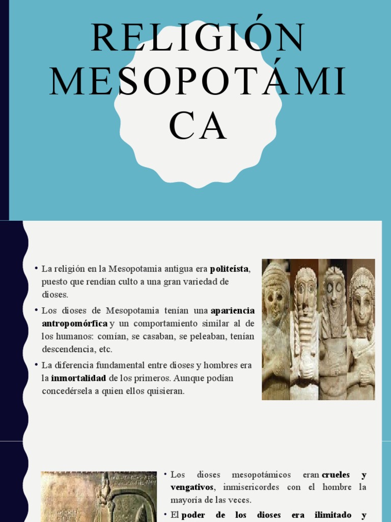 Religión Politeísta en Mesopotamia | PDF | Mesopotamia | Deidades