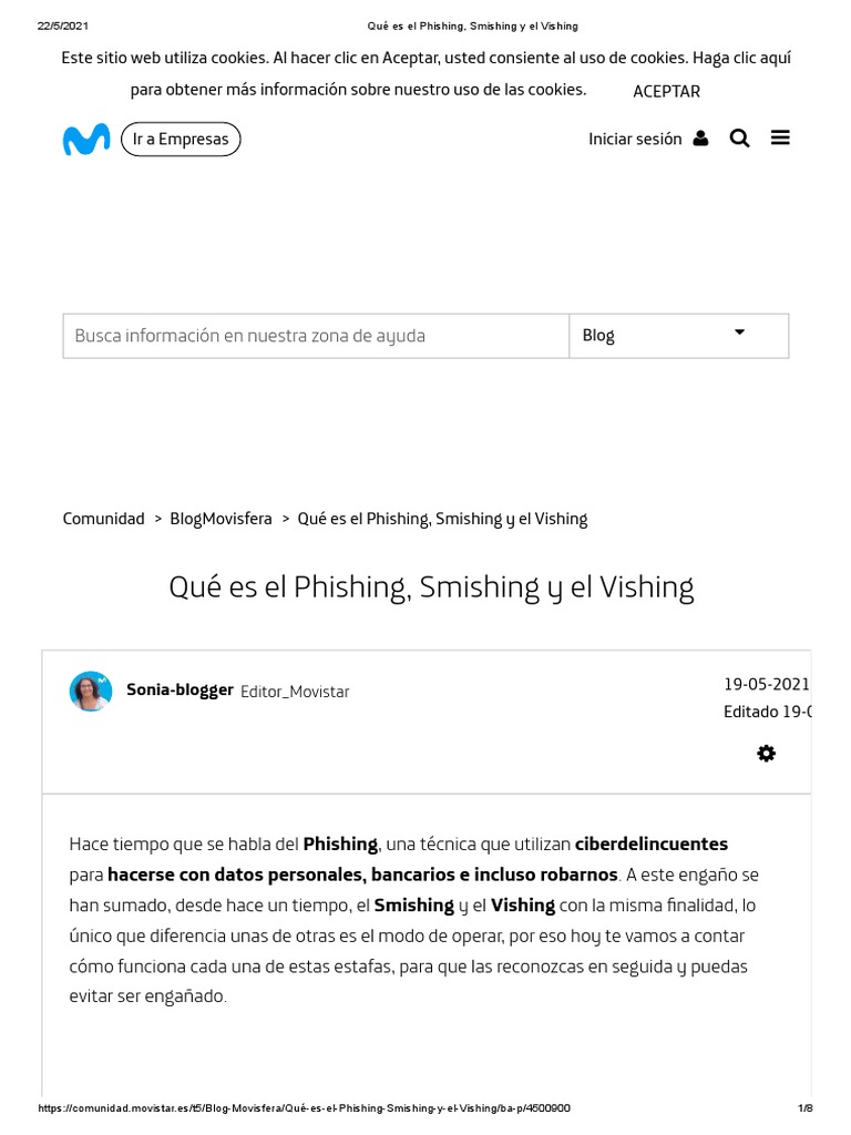 Guía de Phishing, Smishing y Vishing | PDF | Suplantación de identidad ...