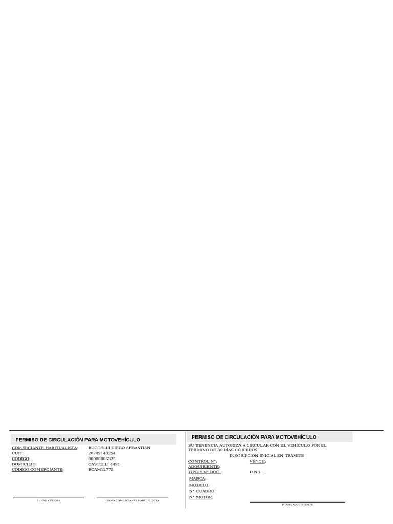 Formulario 01 2020 | PDF