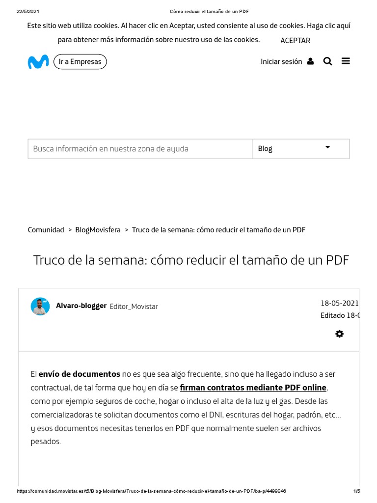 Cómo Reducir El Tamaño de Un PDF | PDF | Cookie HTTP | Internet