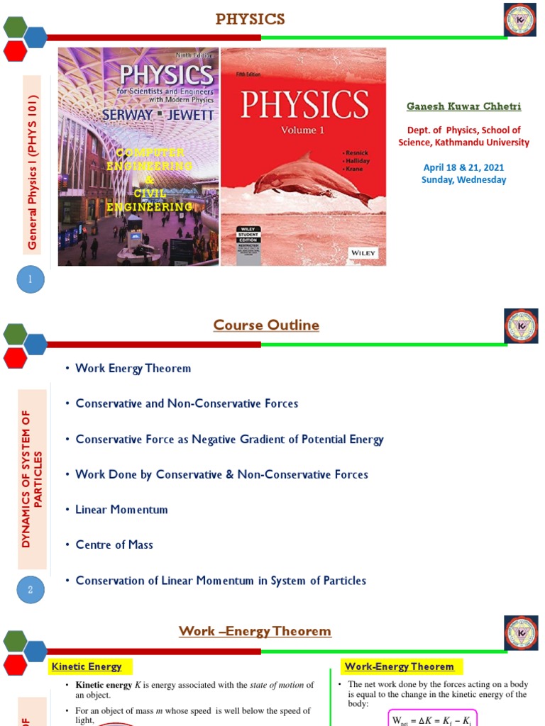 Physics Note Dynamic Force 02 | PDF | Force | Potential Energy