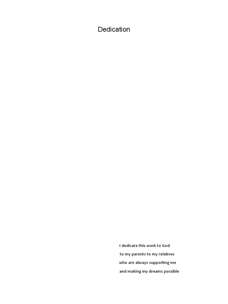 Dedication 1 | PDF