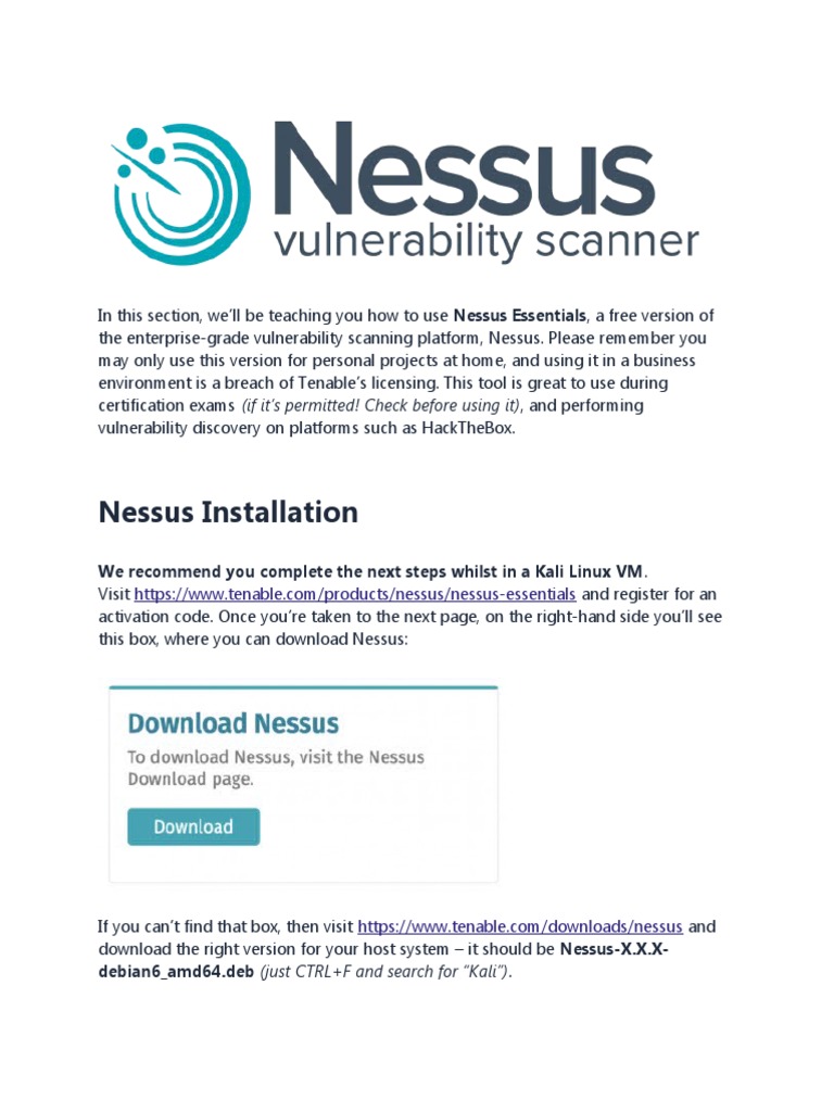 Nessus | PDF | Word Press | World Wide Web