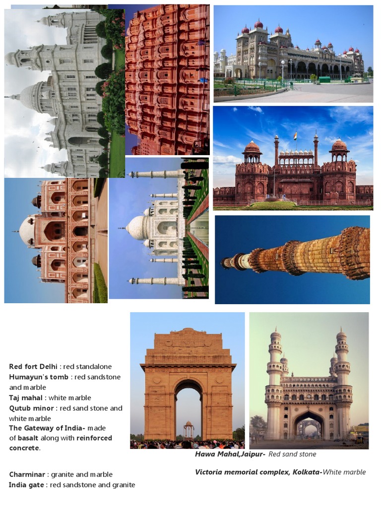 Key Indian Monuments and Materials | PDF