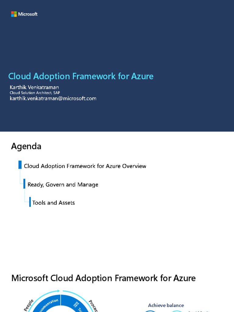CAF Azure Partner Day v1.0 | PDF | Cloud Computing | Microsoft Azure