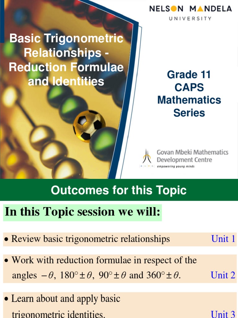 Grade 11 Trigonometry Guide | PDF | Trigonometry | Trigonometric Functions