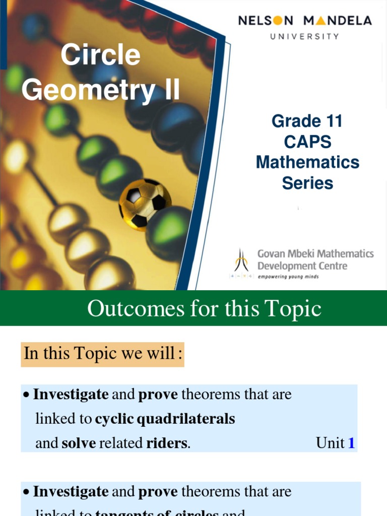 Circle Geometry II | Download Free PDF | Circle | Perpendicular